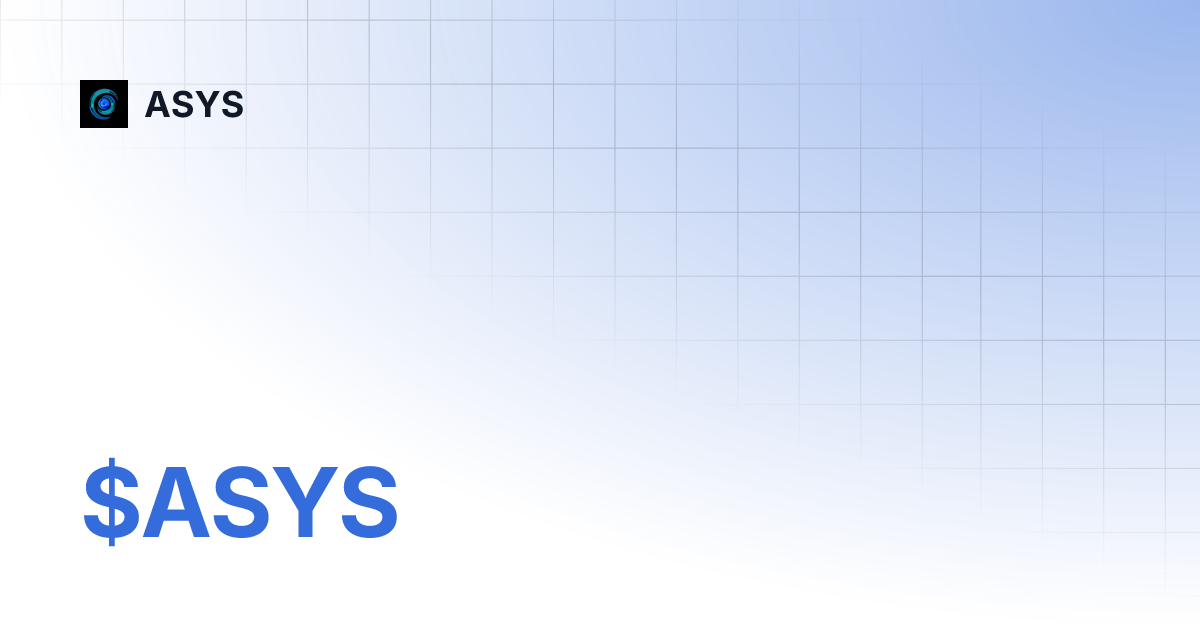 $ASYS | ASYS