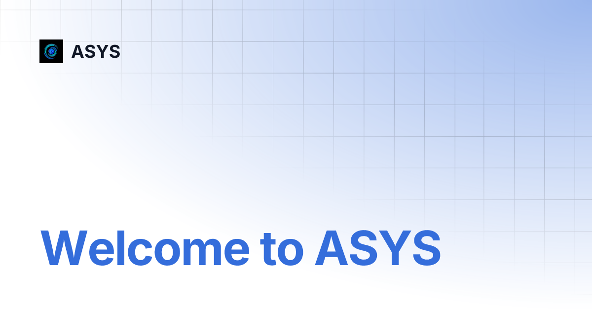 Welcome to ASYS | ASYS